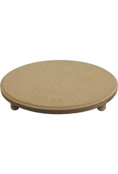 Pol & Art L 172 Ahşap Ayaklı Yuvarlak Sunumluk