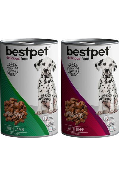 Bestpet Kuzu-Dana Etli Karışık Köpek Konservesi 20 x 415 gr Bestpet Kuzu-Dana Etli Karışık Köpek Konservesi 20 x 415 gr