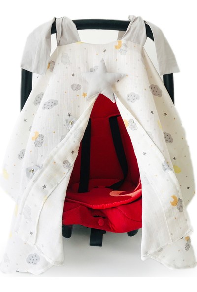 Atölye Eda Müslin Puset Örtüsü