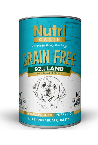Nutri Canin Puppy Tahılsız Kuzulu Yavru Köpek Maması 6 x 400 gr ve Dognip-Papyon Nutri Canin Puppy Tahılsız Kuzulu Yavru Köpek Maması 6 x 400 gr ve Dognip-Papyon