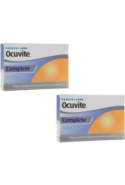 Bausch & Lomb Ocuvite Complete 60 Kapsül - 2 Adet Bausch & Lomb Ocuvite Complete 60 Kapsül - 2 Adet