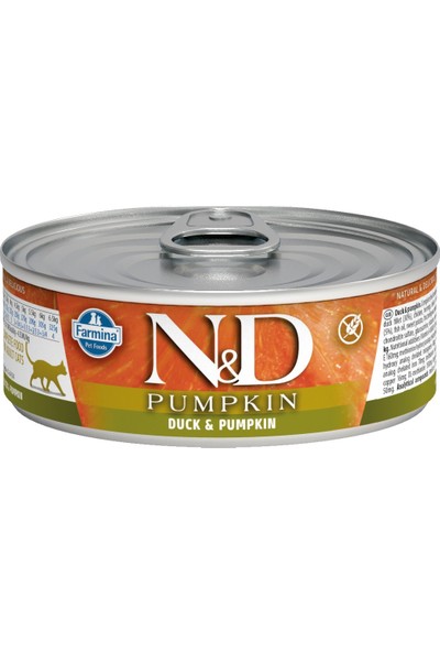 N&d Balkabağı, Ördekli Yetişkin Kedi Konservesi 80 gr (12 Adet) N&d Balkabağı, Ördekli Yetişkin Kedi Konservesi 80 gr (12 Adet)