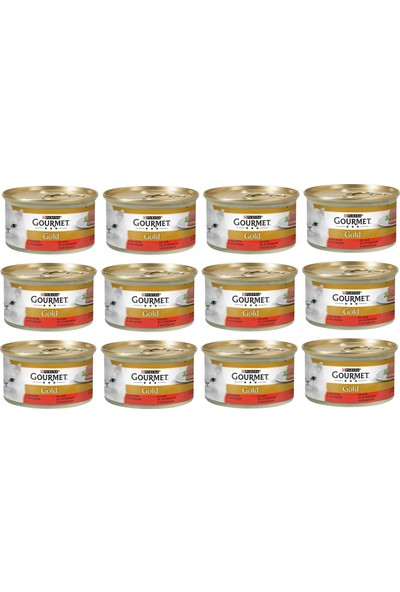 Gourmet Gold Kıyılmış Sığır Etli Kedi Konservesi 85GR x 12 Adet Gourmet Gold Kıyılmış Sığır Etli Kedi Konservesi 85GR x 12 Adet