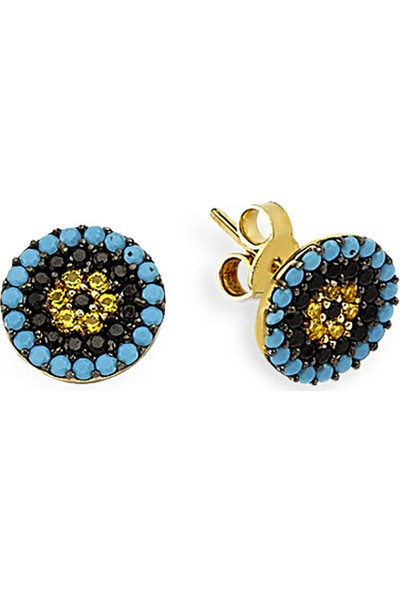 Milades Altın Nazar Küpe