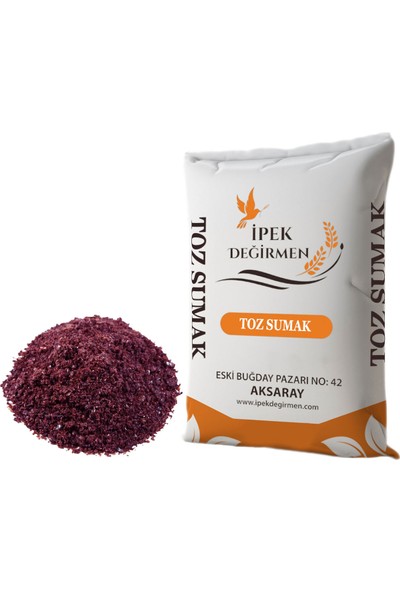 İpek Değirmen Baharat Öğütülmüş Toz Sumak Piyaz Tarifinize Özel 500 GR İpek Değirmen Baharat Öğütülmüş Toz Sumak Piyaz Tarifinize Özel 500 GR