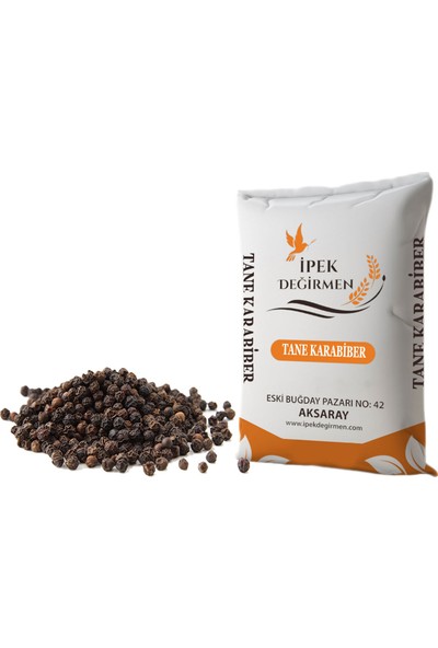 İpek Değirmen Baharat Tane Karabiber Elenmiş Katkısız İri Taneli 1 KG İpek Değirmen Baharat Tane Karabiber Elenmiş Katkısız İri Taneli 1 KG
