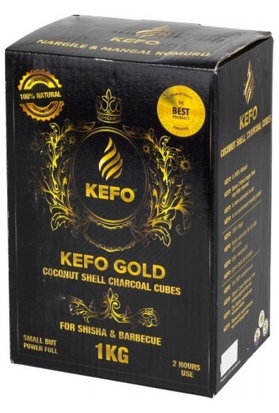 Kefo Gold 1 kg Hindistan Cevizi Kömürü Nargile Kömürü Kefo Gold 1 kg Hindistan Cevizi Kömürü Nargile Kömürü