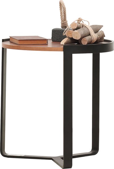 Enza Home ORLANDO Yuvarlak Yan Sehpa Çap 51 cm