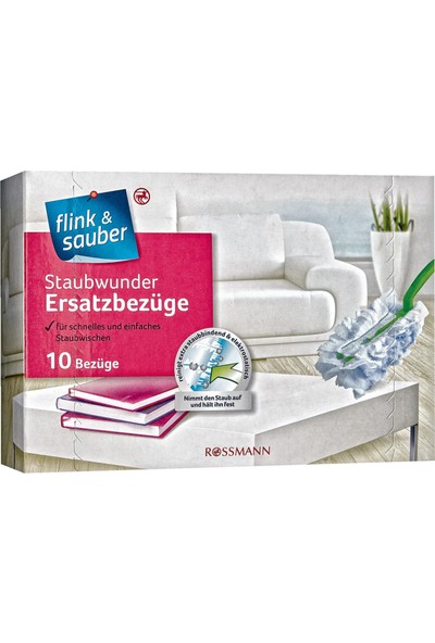 Flink & Sauber Toz Alma Aparatı Yedek Kılıf 10'lu Flink & Sauber Toz Alma Aparatı Yedek Kılıf 10'lu