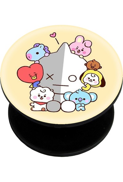 Bsb Bts BT21 Popsoket Telefon Parmak Tutucu Popsocket PS986 Bsb Bts BT21 Popsoket Telefon Parmak Tutucu Popsocket PS986