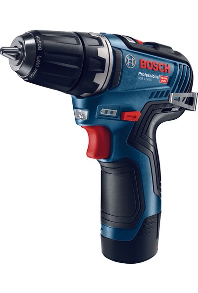 Bosch Professional GSR 12V-35 12 Volt 3,0 Ah Akülü Delme/Vidalama Bosch Professional GSR 12V-35 12 Volt 3,0 Ah Akülü Delme/Vidalama