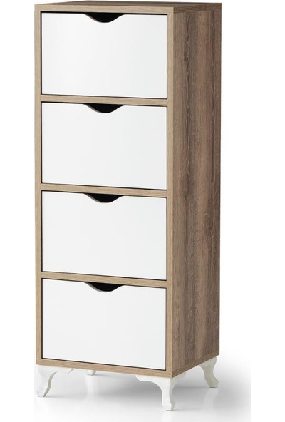 Sivasgözde Ahşap Çekmeceli Mutfak Çok Amaçlı Kiler Dolabı