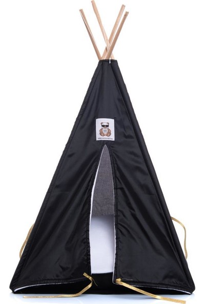 Bebebebek Kedi Köpek Çadırı MinderliSiyah