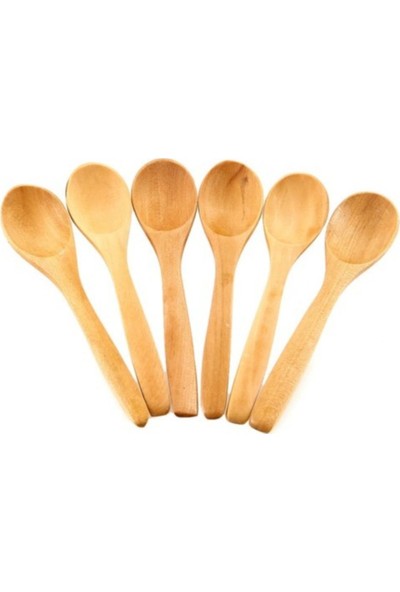 Balsa Ahşap 6'lı Çay Kaşığı