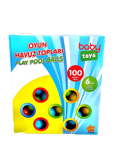 Baby Toys 100'lü Oyun Havuzu Topu - 6 cm