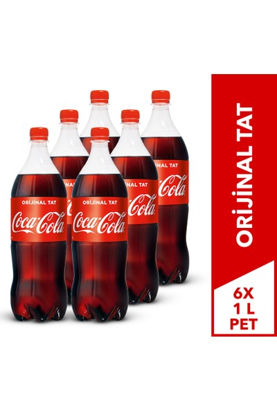 Coca-Cola Pet 1 Lt 6'lı Paket