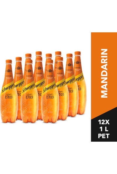 Schweppes Mandalinalı Pet 1 lt 12'li Paket
