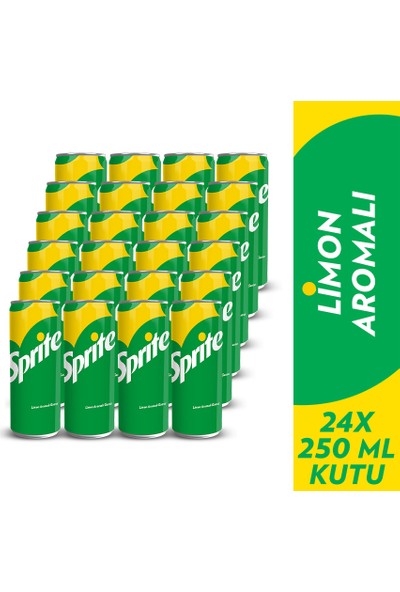 Sprite 250 ml Kutu 24'lü Paket Sprite 250 ml Kutu 24'lü Paket