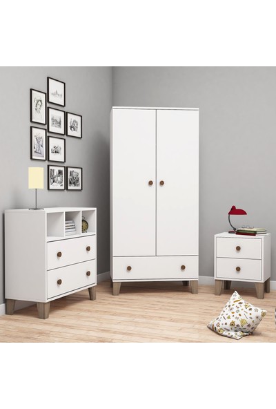 Bimossa Artos Çocuk Odası Takımı Beyaz Bimossa Artos Çocuk Odası Takımı Beyaz
