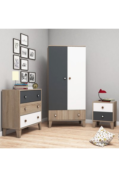 Bimossa Titus Çocuk Odası Takımı Renkli Görünüm