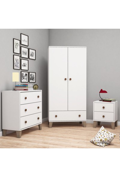 Bimossa Titus Çocuk Odası Takımı Beyaz