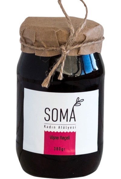 Soma Kadın Atölyesi Vişne Reçeli Katkısız Ev Yapımı - 380 gr