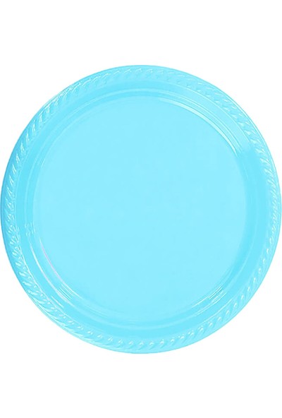 İrem Süs Evi 25'li Plastik Mavi Tabak