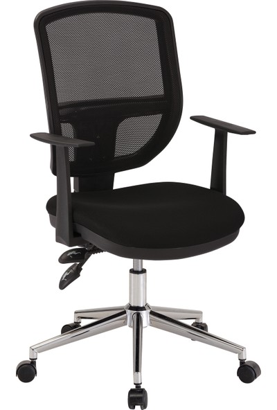 Ofisandalyesi Jazz Çalışma Koltuğu Krom Ayak