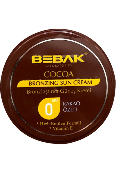 Bebak Güneş Kremi Kakao Özlü Kavanoz 100 ml