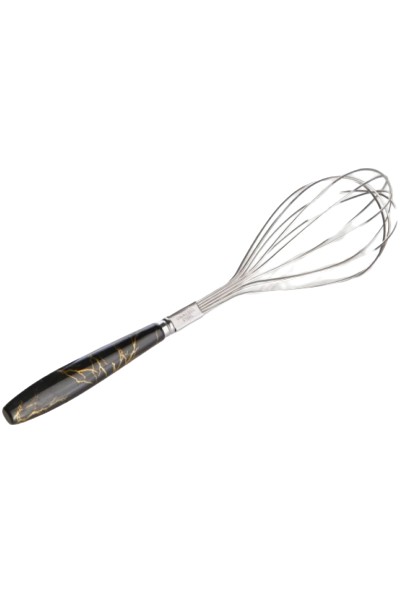 Mitra Siyah Mermer Desenli Metal Çırpıcı 29 cm Mitra Siyah Mermer Desenli Metal Çırpıcı 29 cm