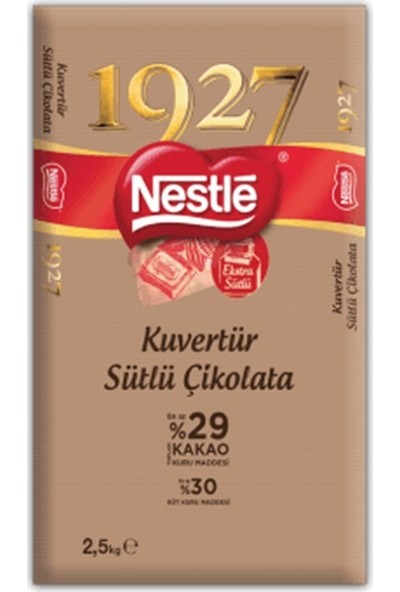 Nestle 1927 Sütlü Kuvertur 2,5 kg Nestle 1927 Sütlü Kuvertur 2,5 kg