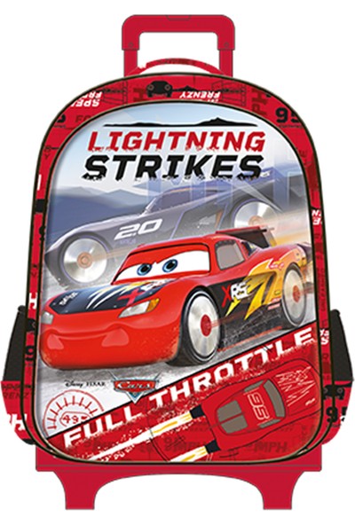 Disney Cars 5085 Disney Cars Çekçekli İlkokul Çantası Salto Rocket R