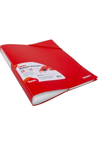Noki Sunum Dosyası Cepli 60'lı Kırmızı