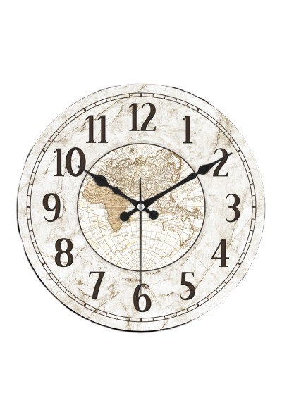 Emores Dekoratif Cam Bombe Sessiz Mekanizma Duvar Saati 36 cm