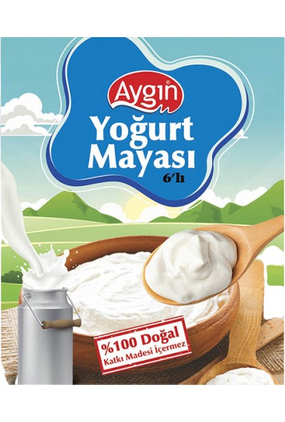 Aygın Yoğurt Mayası 6'lı 30 gr Aygın Yoğurt Mayası 6'lı 30 gr