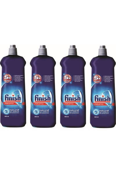 Finish Bulaşık Makinesi Deterjanı Parlatıcı 800 ml 4'lü Set Finish Bulaşık Makinesi Deterjanı Parlatıcı 800 ml 4'lü Set