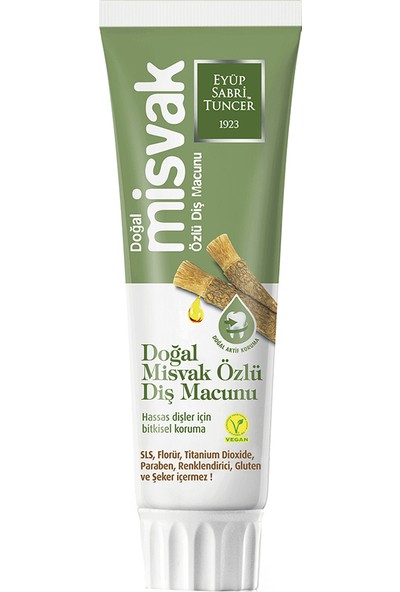 Eyüp Sabri Tuncer Misvak Özlü 75 ml Diş Macunu Eyüp Sabri Tuncer Misvak Özlü 75 ml Diş Macunu