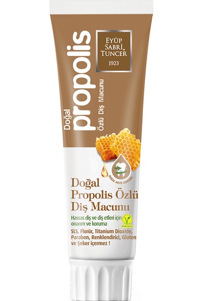 Eyüp Sabri Tuncer Doğal Propolis Özlü 75 ml Diş Macunu Eyüp Sabri Tuncer Doğal Propolis Özlü 75 ml Diş Macunu