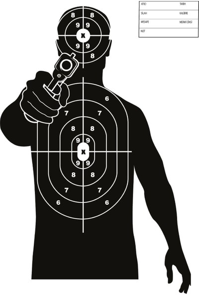 Halilav Hedef Kağıdı 50 x 70 - 25 Adet