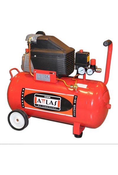 Attlas 50 Lt 2hp Çift Çıkış Jaklı Kompresör