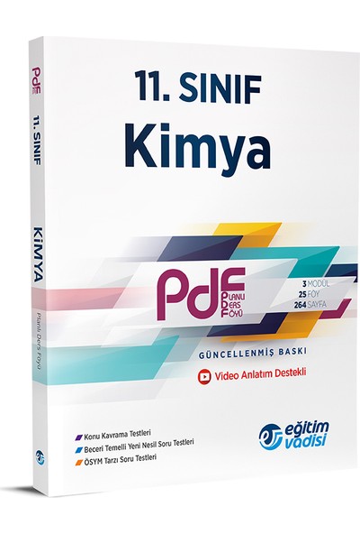 Eğitim Vadisi Yayınları 11. Sınıf Kimya Pdf Planlı Ders Föyü Eğitim Vadisi Yayınları 11. Sınıf Kimya Pdf Planlı Ders Föyü