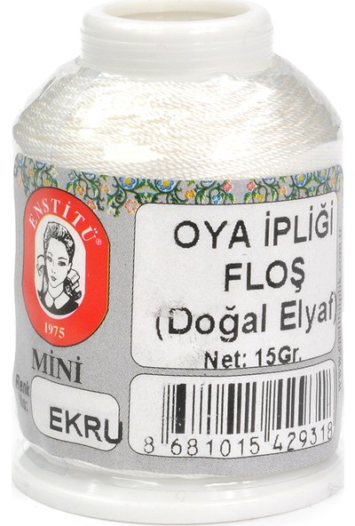 Enstitü İplik Mini Oya İpliği Ekru