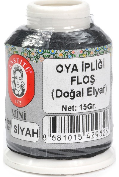 Enstitü İplik Mini Oya İpliği Siyah
