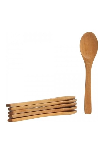 Balsa Ahşap 6'lı Tatlı Kaşığı Balsa Ahşap 6'lı Tatlı Kaşığı