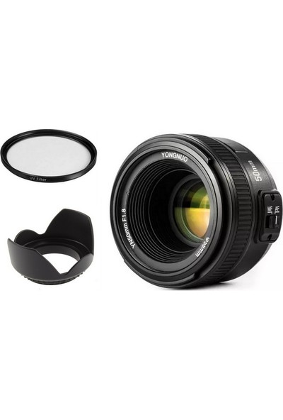 Yongnuo 50 mm F1.8 Nikon Uyumlu Lens Seti II