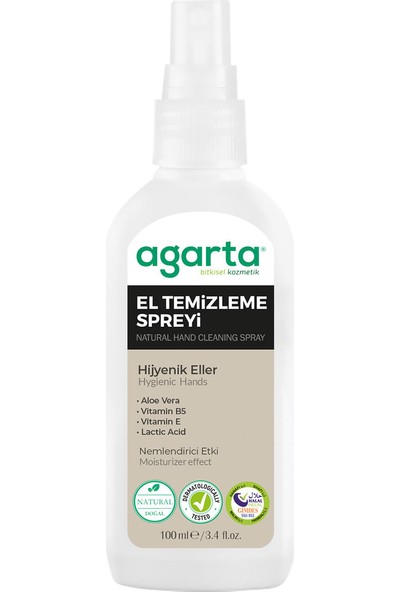Agarta Doğal El Temizleme Dezenfektan Spreyi 100ML Agarta Doğal El Temizleme Dezenfektan Spreyi 100ML
