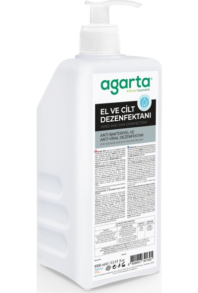 Agarta Alkollü El ve Cilt Dezenfektanı 1000 ml