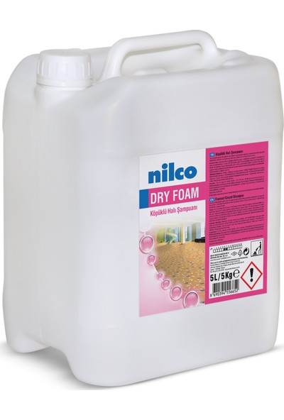 Nilco Dry Foam 5 lt Köpüklü Halı Şampuanı