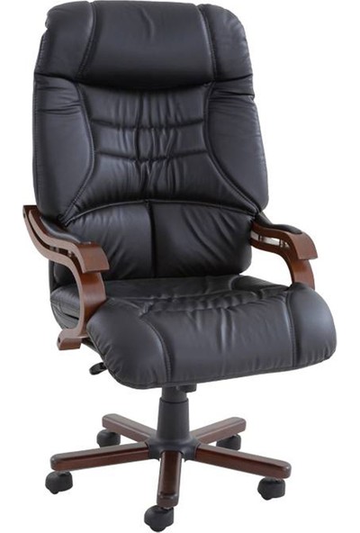 Araf Ofis Bosstang Siyah Makam Koltuğu