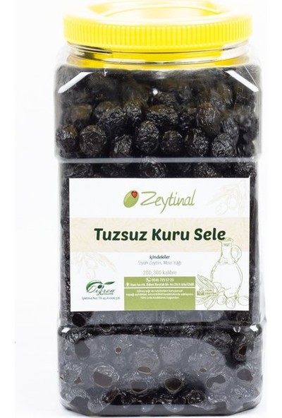 Zeytinal Tuzsuz Kuru Sele Zeytin - 2 kg Zeytinal Tuzsuz Kuru Sele Zeytin - 2 kg